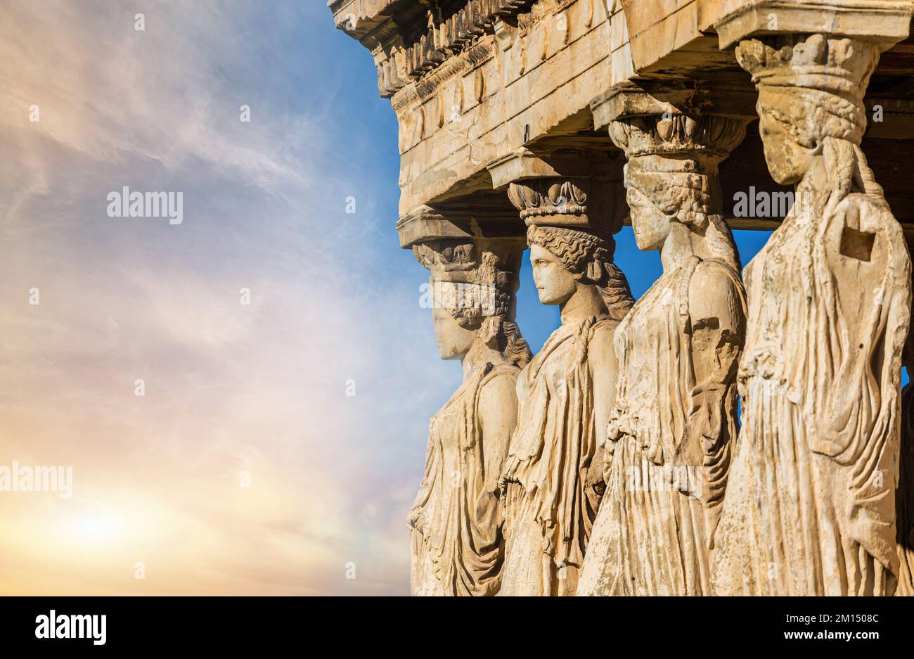 Porch Of Maidens or Cariatides at Erechtheion temple Stock Photo - Alamy