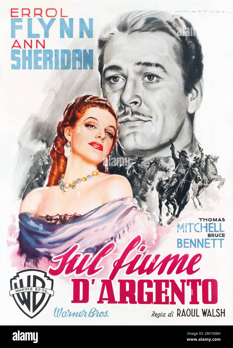 ERROL FLYNN and ANN SHERIDAN in SILVER RIVER (1948), directed by RAOUL WALSH. Credit: WARNER ...