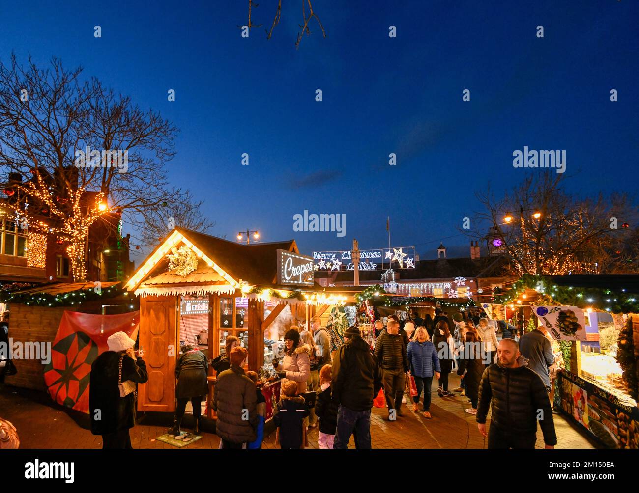 Carlisle Christmas Market 2022: 3 December 2022 Stock Photo - Alamy