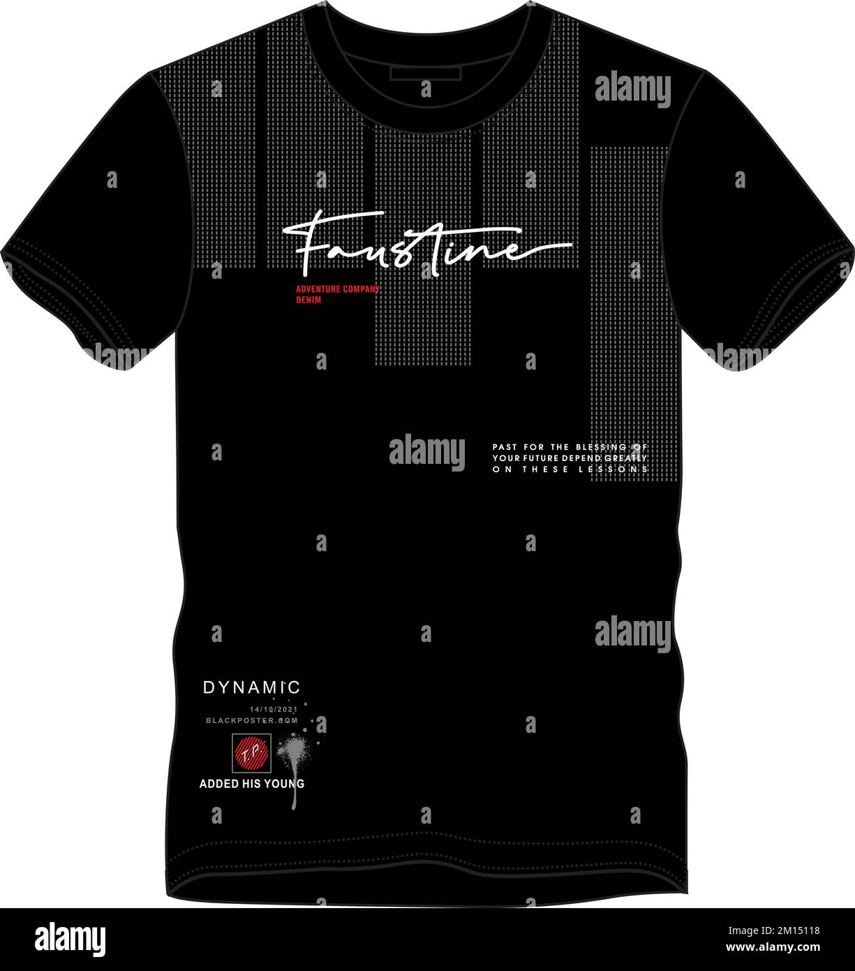 T Shirt and apparel design with grunge effect and textured lettering ...