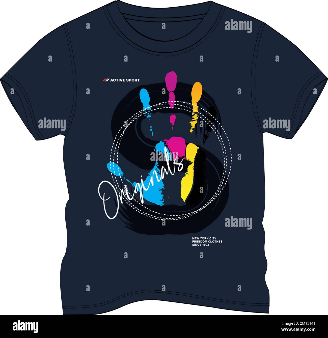 T Shirt and apparel design with grunge effect and textured lettering ...