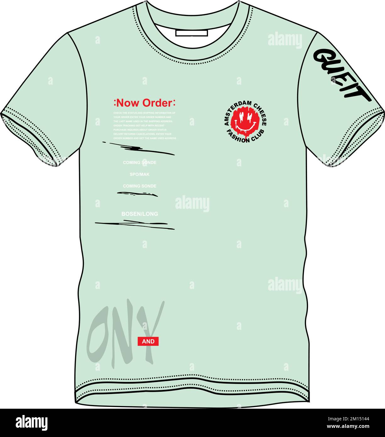 T Shirt and apparel design with grunge effect and textured lettering ...