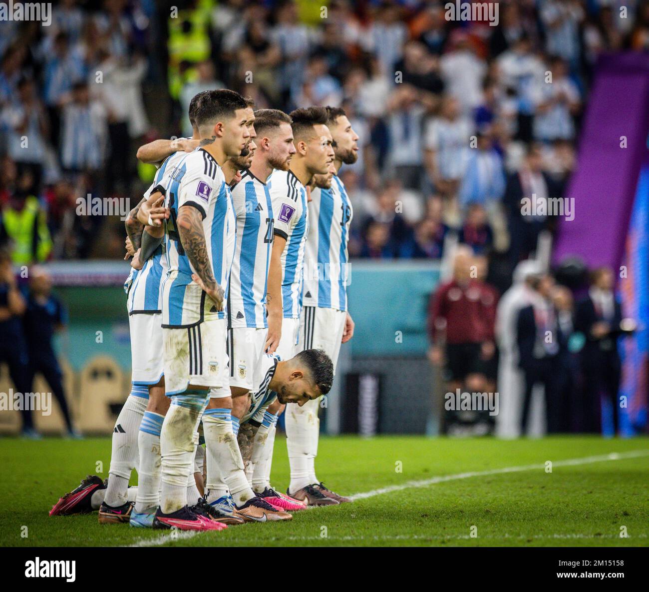 Doha, Qatar. 9th Dec, 2022. Enzo Fernandez (Arg), Alexis Mac Allister ...