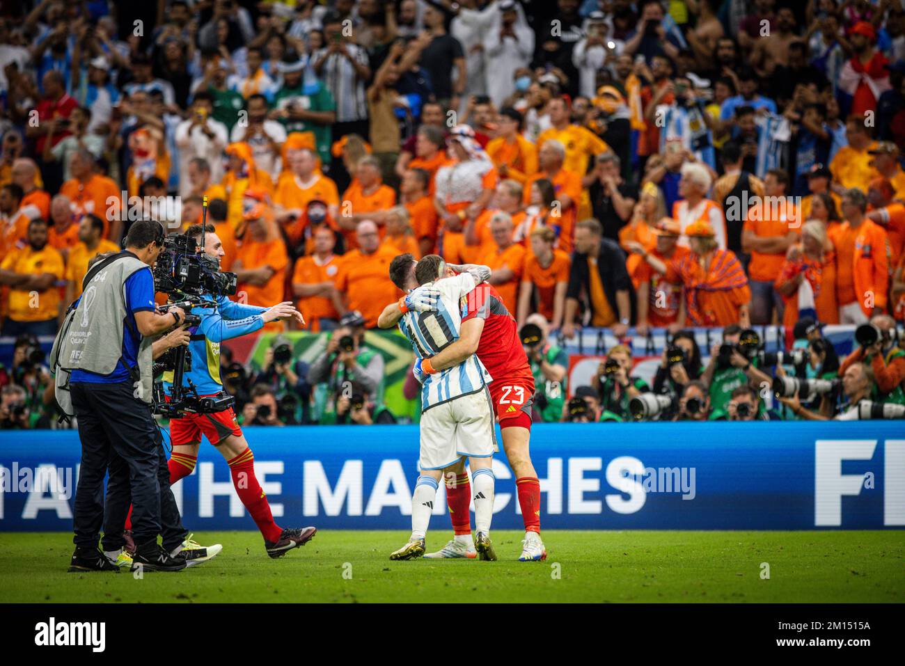 Doha Qatar 9th Dec 2022 Lionel Messi Arg Torwart Emiliano