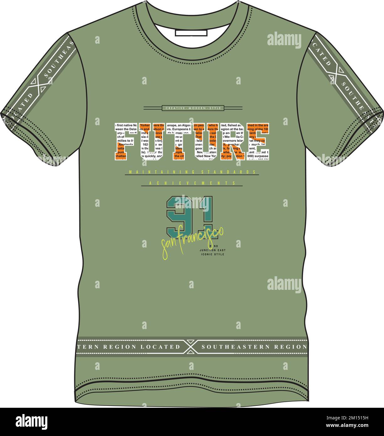 T Shirt and apparel design with grunge effect and textured lettering ...