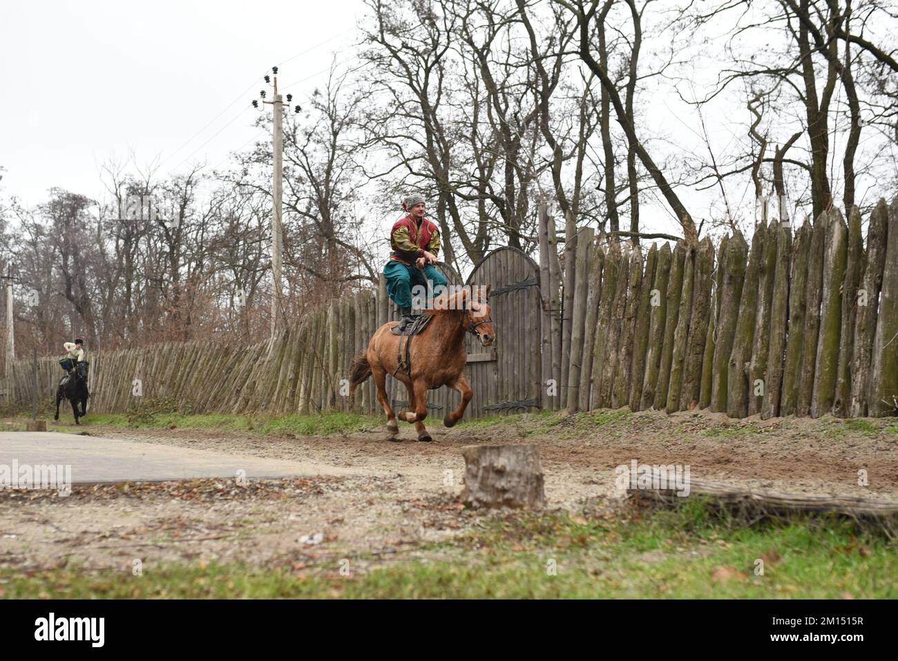 Zaporozhye Cossacks from the Zaporozhye army in national costumes on ...