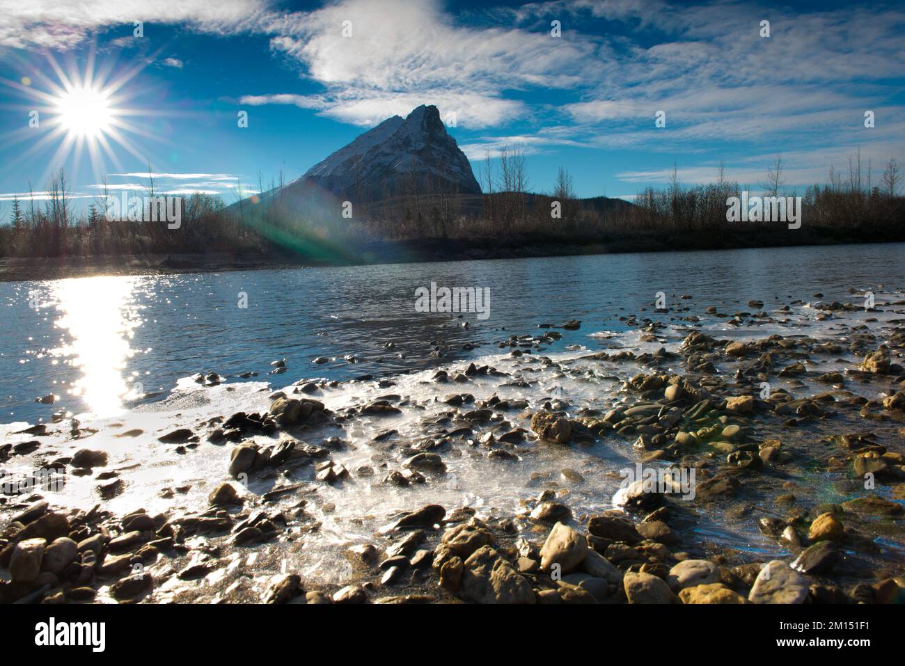 Snowy river side in Antarctic Stock Photo - Alamy