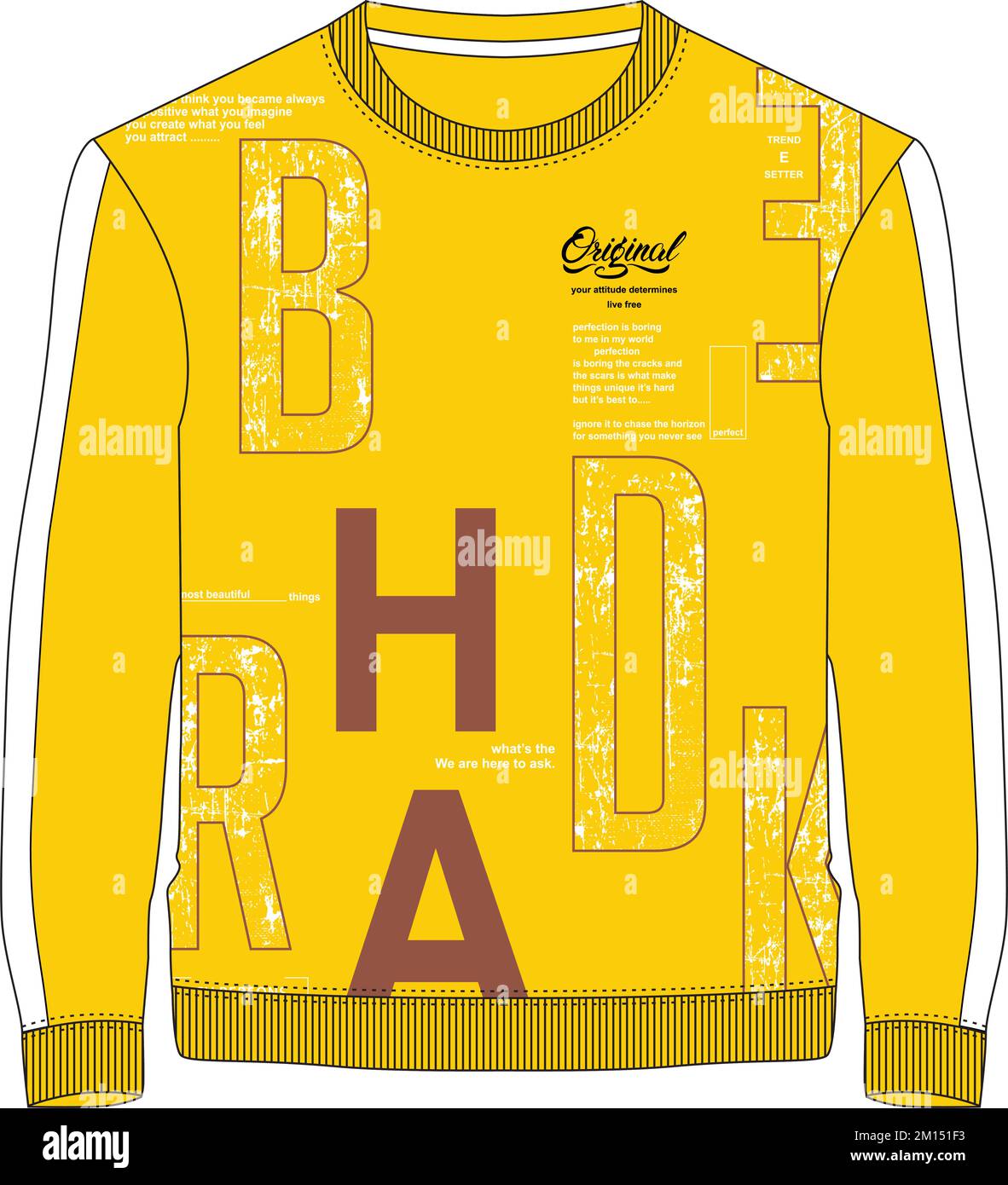 T Shirt and apparel design with grunge effect and textured lettering ...