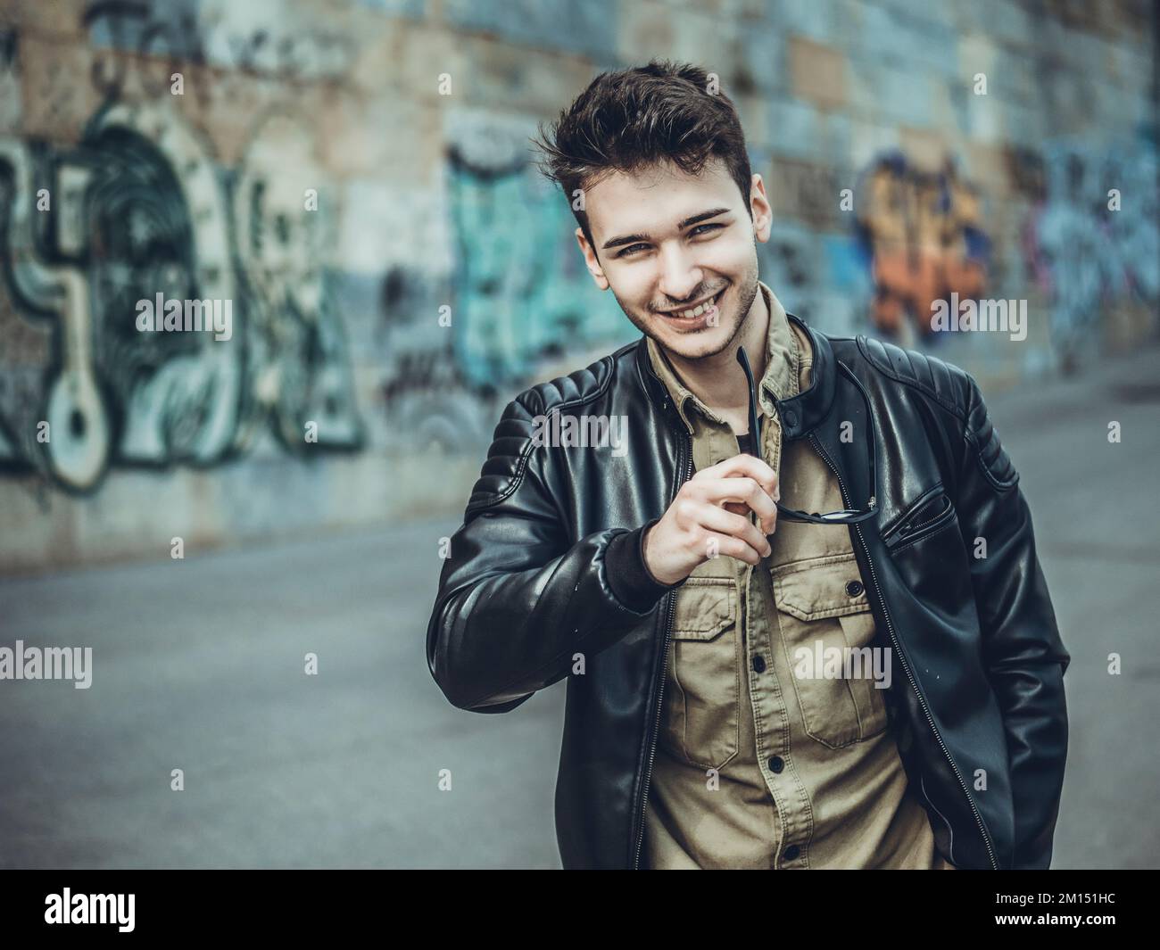 Outside handsome hi-res stock photography and images - Alamy