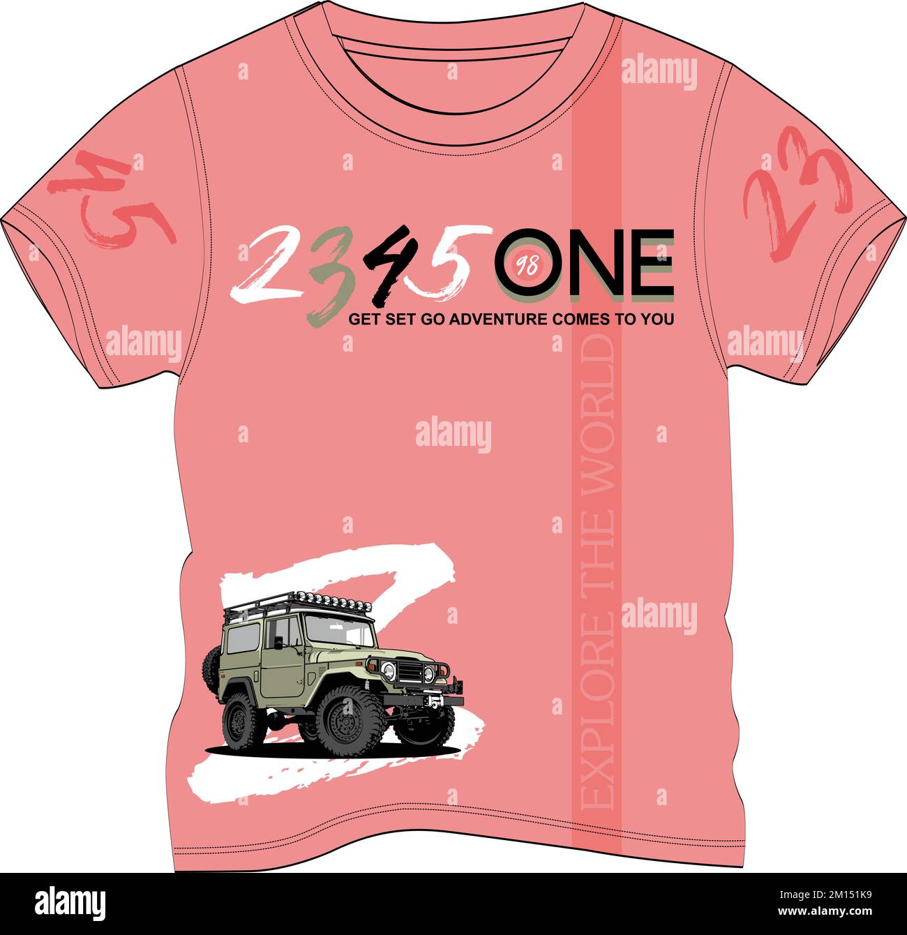 T Shirt and apparel design with grunge effect and textured lettering ...