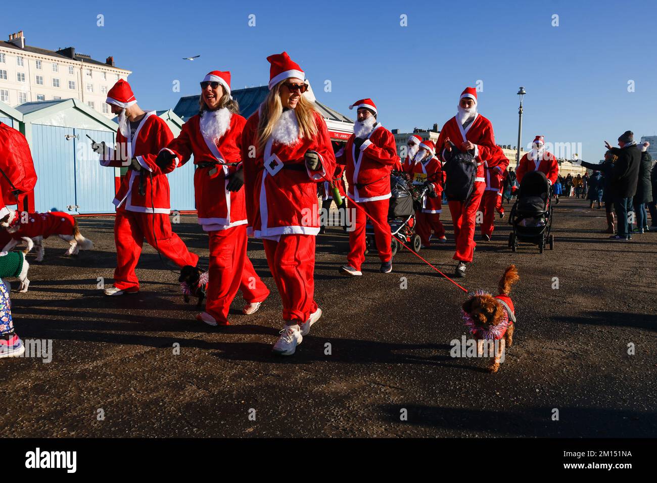 Santa running huts hi-res stock photography and images - Alamy