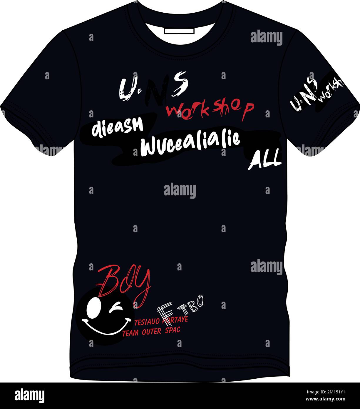 T Shirt and apparel design with grunge effect and textured lettering ...