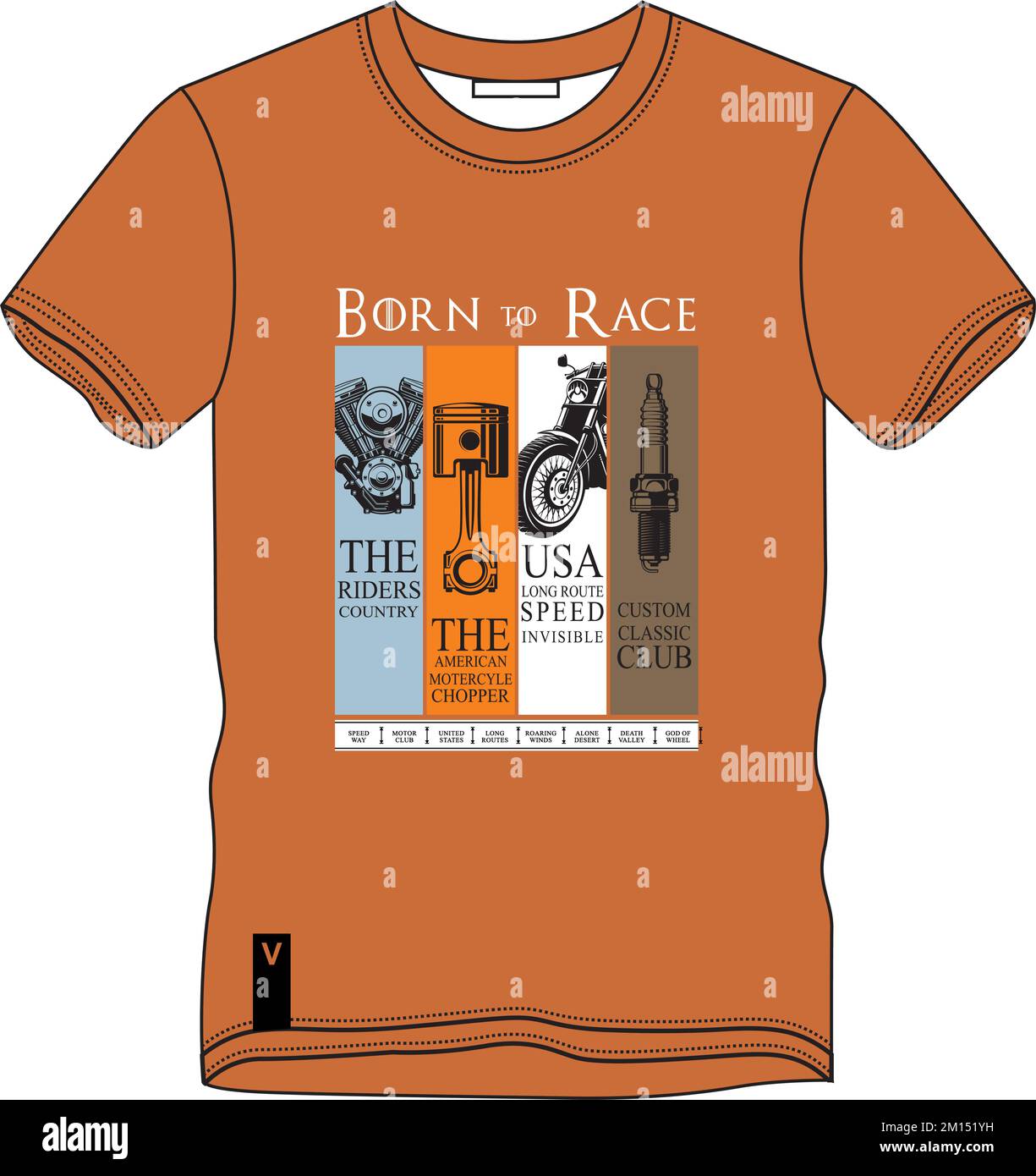 T Shirt and apparel design with grunge effect and textured lettering ...