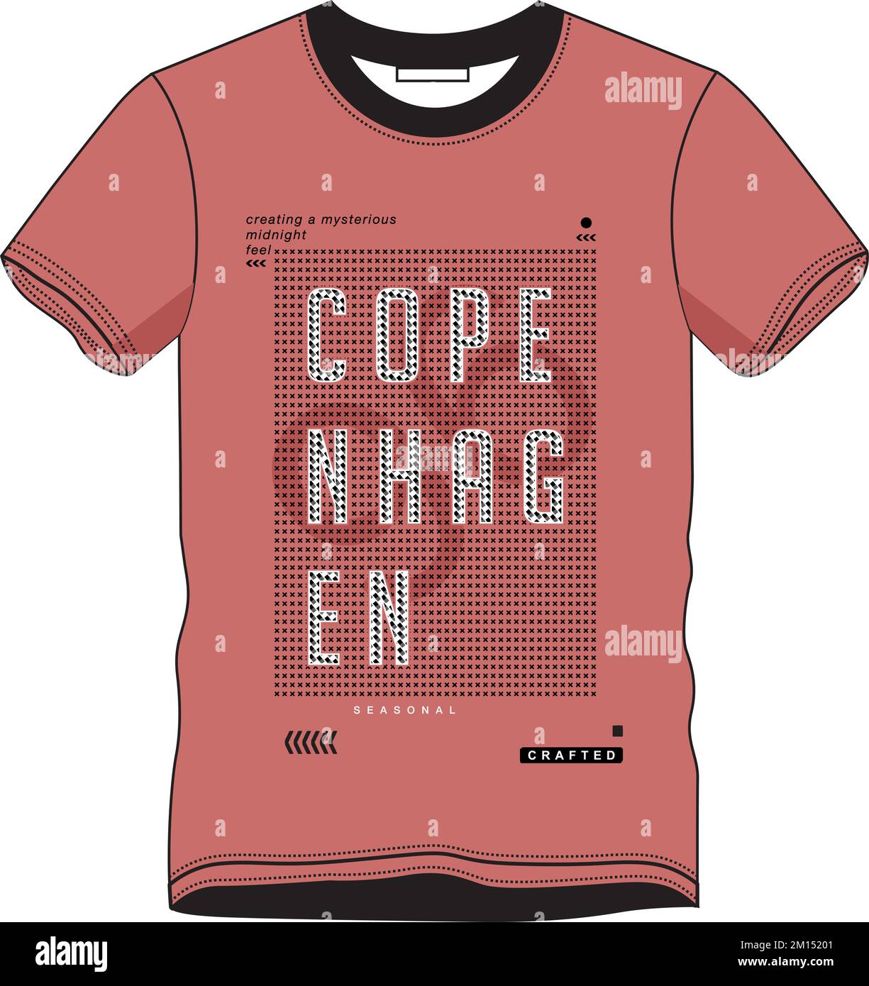 T Shirt and apparel design with grunge effect and textured lettering ...