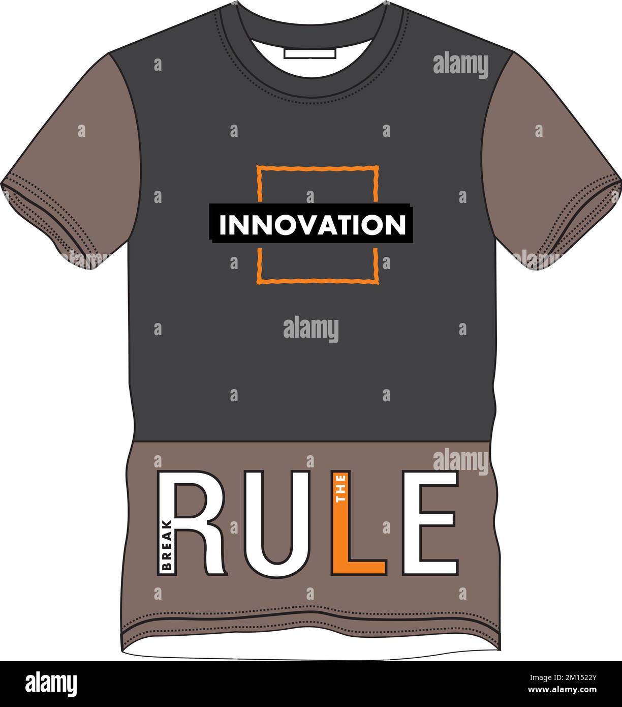 T Shirt and apparel design with grunge effect and textured lettering ...