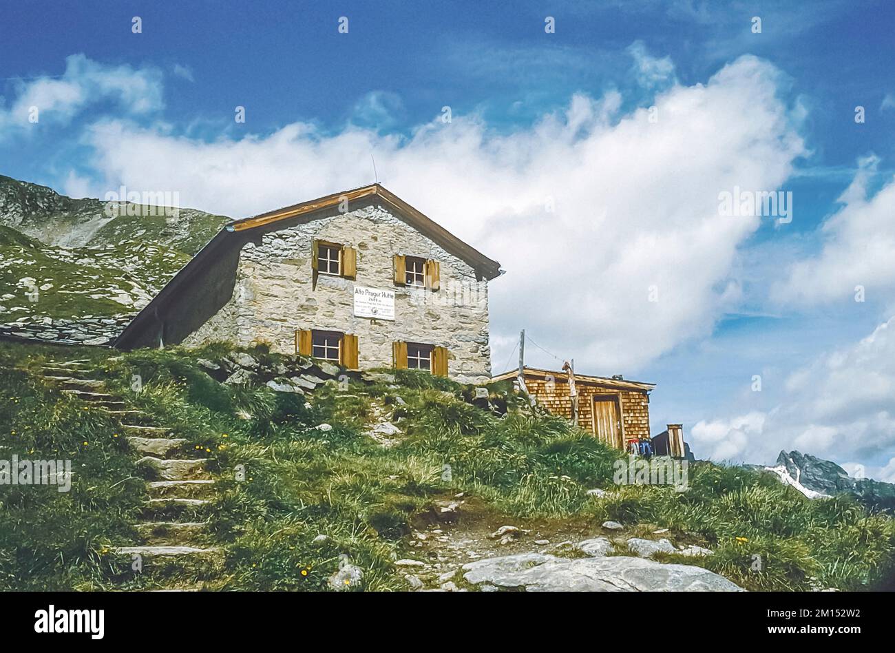 The image is of the historic German Alpine Club DAV Sektion Oberland ...