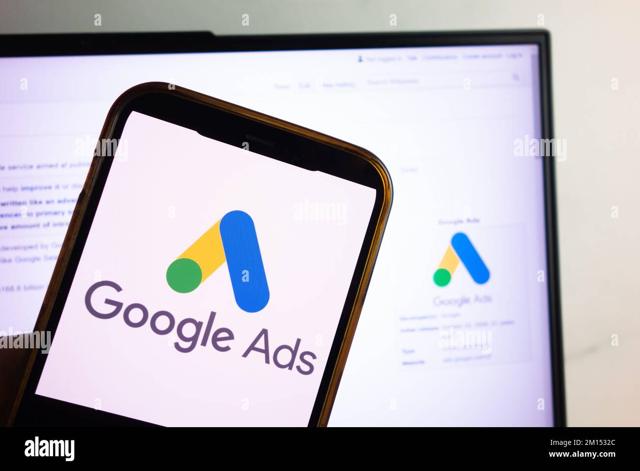 KONSKIE, POLAND - September 17, 2022: Google Ads logo displayed on ...