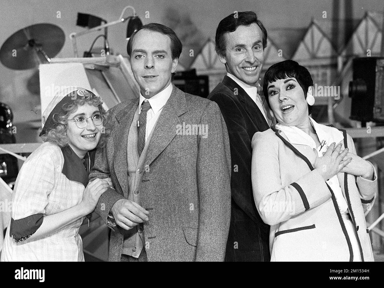 File photo dated 12/3/1984 of (left to right) Su Pollard, Simon Cadell ...