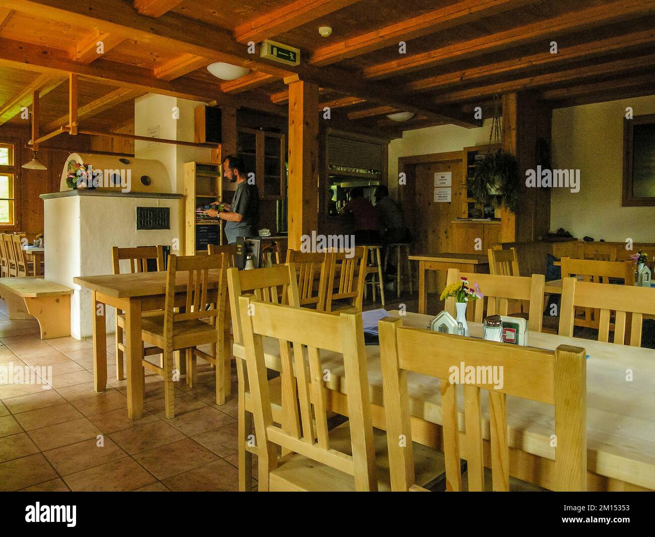 The image is of the interior of the German Alpine Club DAV Sektion ...