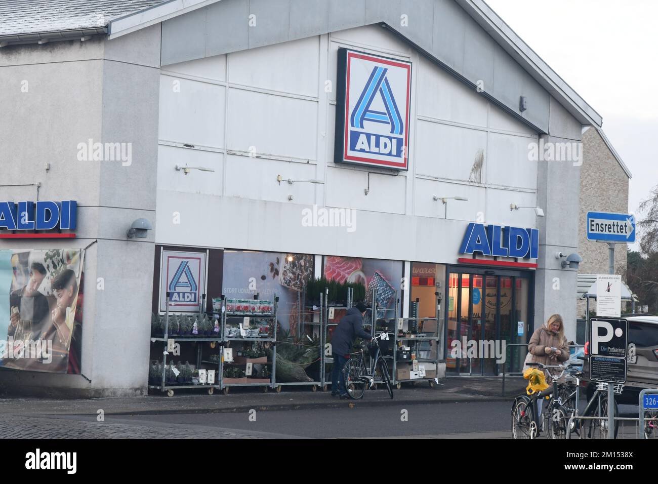 Copenhagen/Denmark/10 December 2022/ Deutsche Aldi grocery store in ...