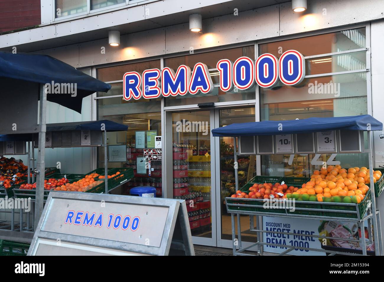 Copenhagen/Denmark/10 December 2022/Rema1000 grocery store danish ...