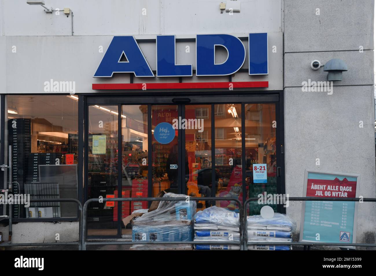 Copenhagen/Denmark/10 December 2022/ Deutsche Aldi grocery store in ...