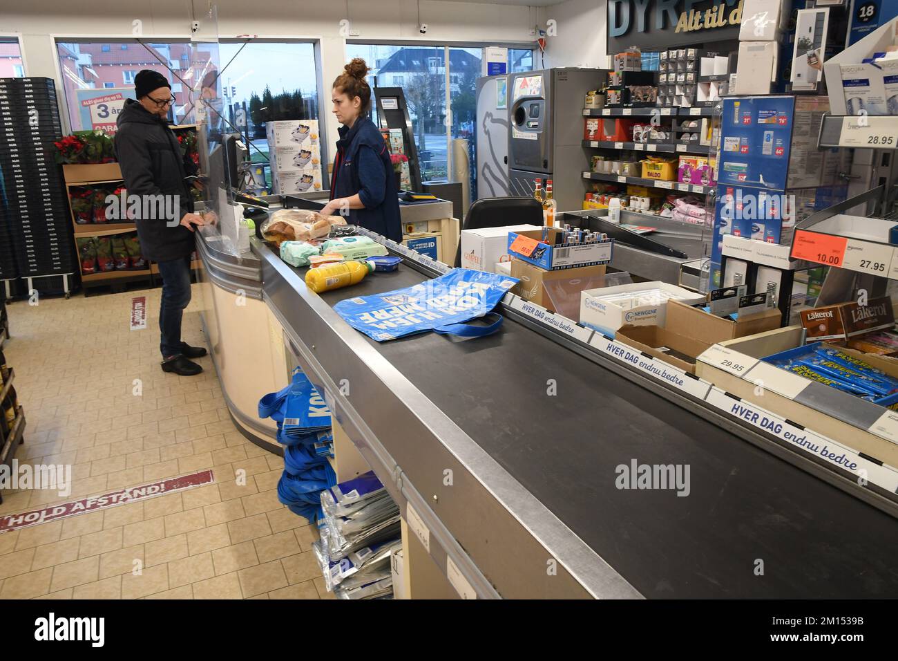 Copenhagen/Denmark/10 December 2022/ Deutsche Aldi grocery store in ...