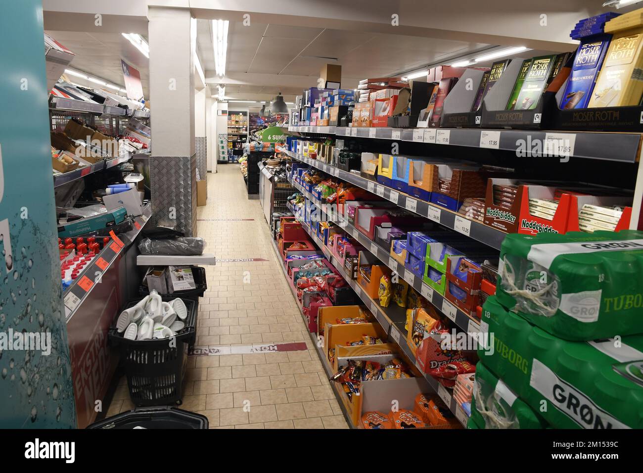 Copenhagen/Denmark/10 December 2022/ Deutsche Aldi grocery store in ...