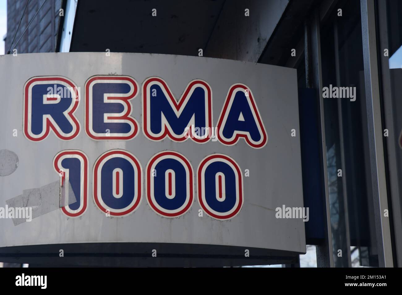 Copenhagen/Denmark/10 December 2022/Rema1000 grocery store danish ...