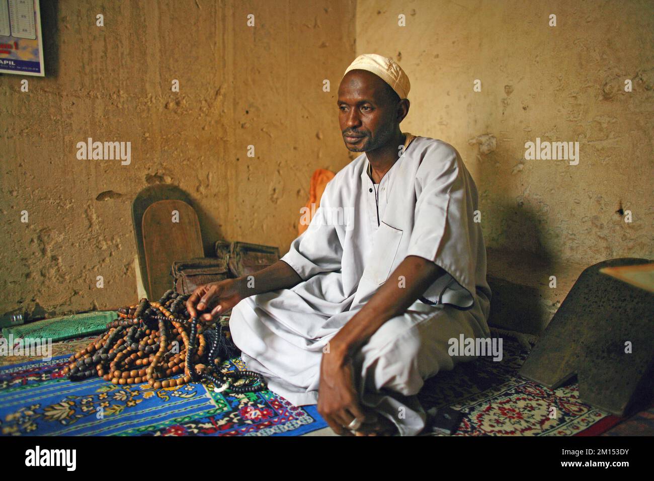 muslim man praying at home , bamako , mali , west africa Stock Photo ...