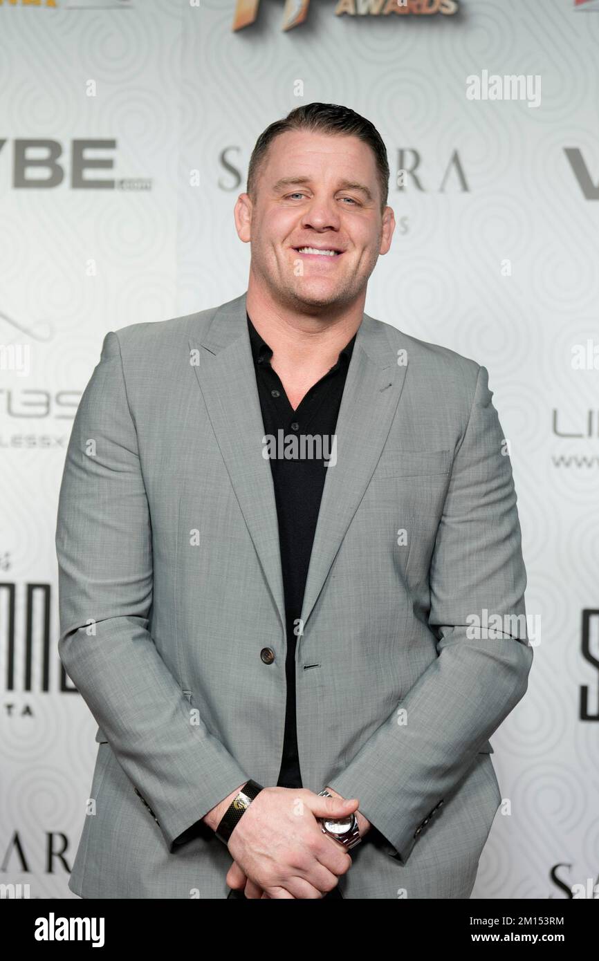 LAS VEGAS, NV - December 8: Marc Goddard walk the red carpet as they ...