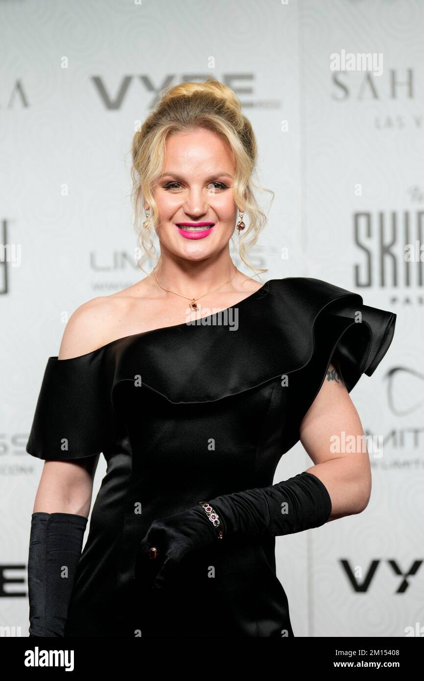 LAS VEGAS, NV - December 8: Valentina Shevchenko walks the red carpet ...