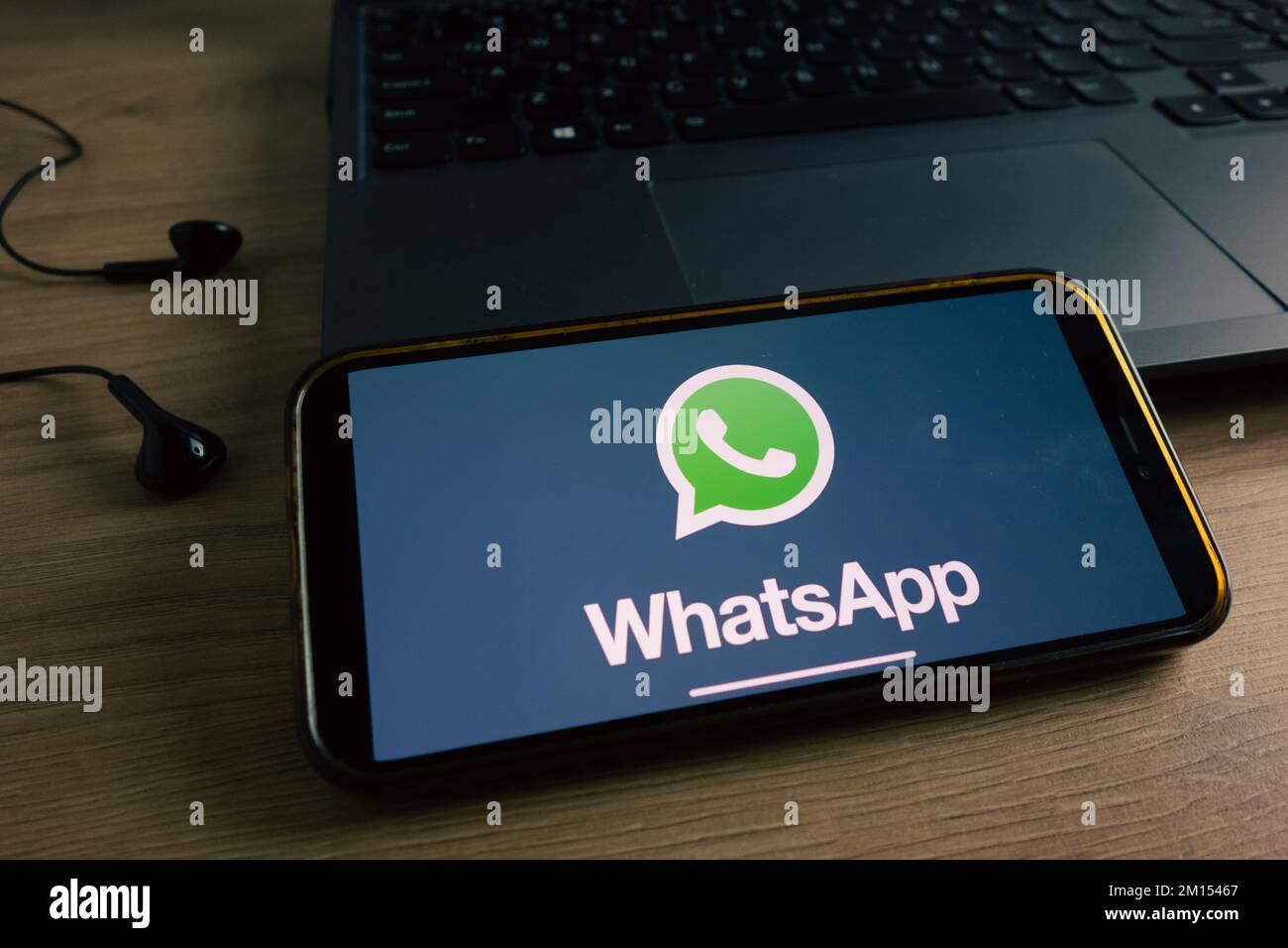 KONSKIE, POLAND - September 17, 2022: WhatsApp logo displayed on ...