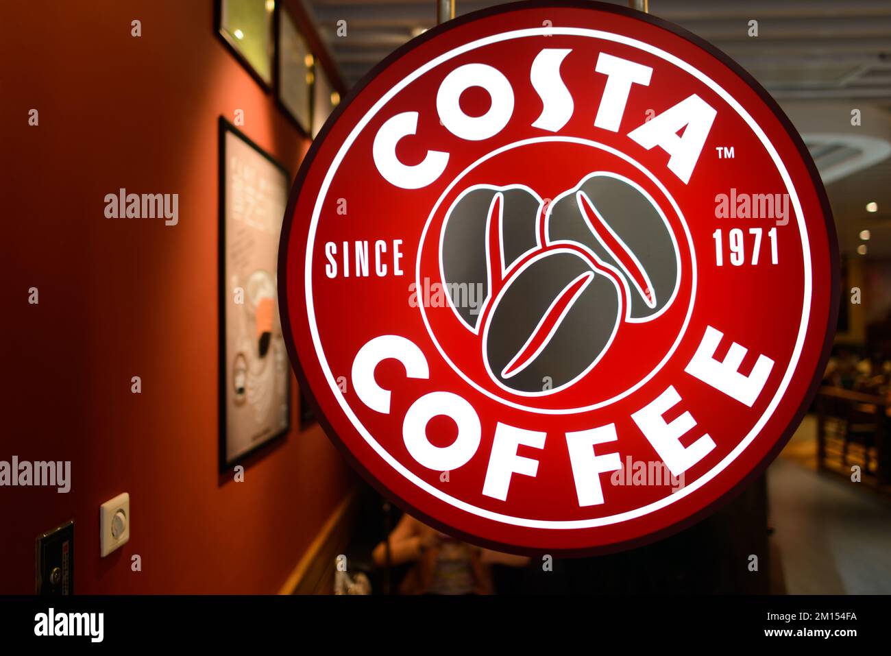 SHENZHEN - APRIL 15: Costa cafe on April 15, 2014 in Shenzhen, China ...