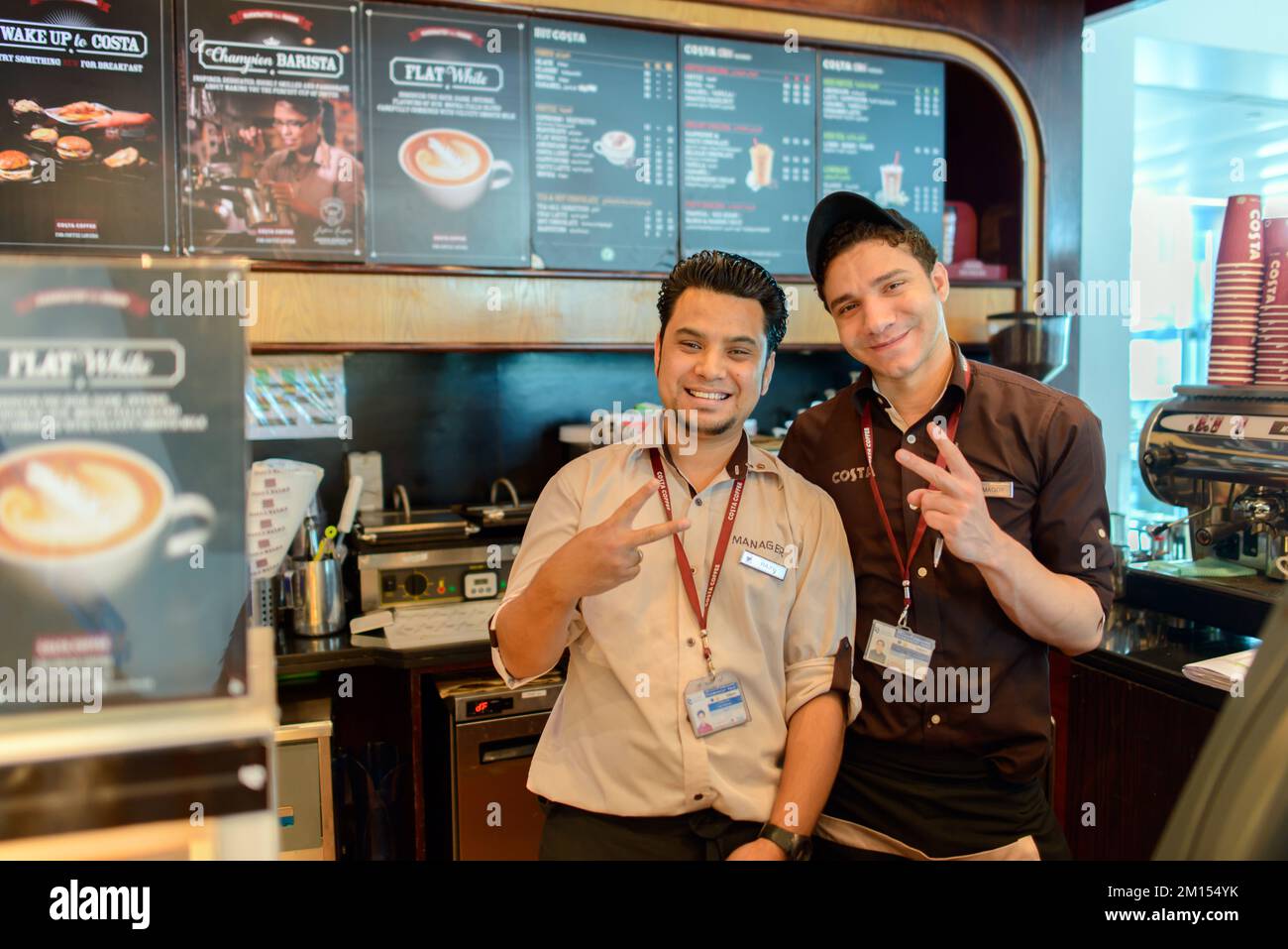 Male costa coffee worker hi-res stock photography and images - Alamy