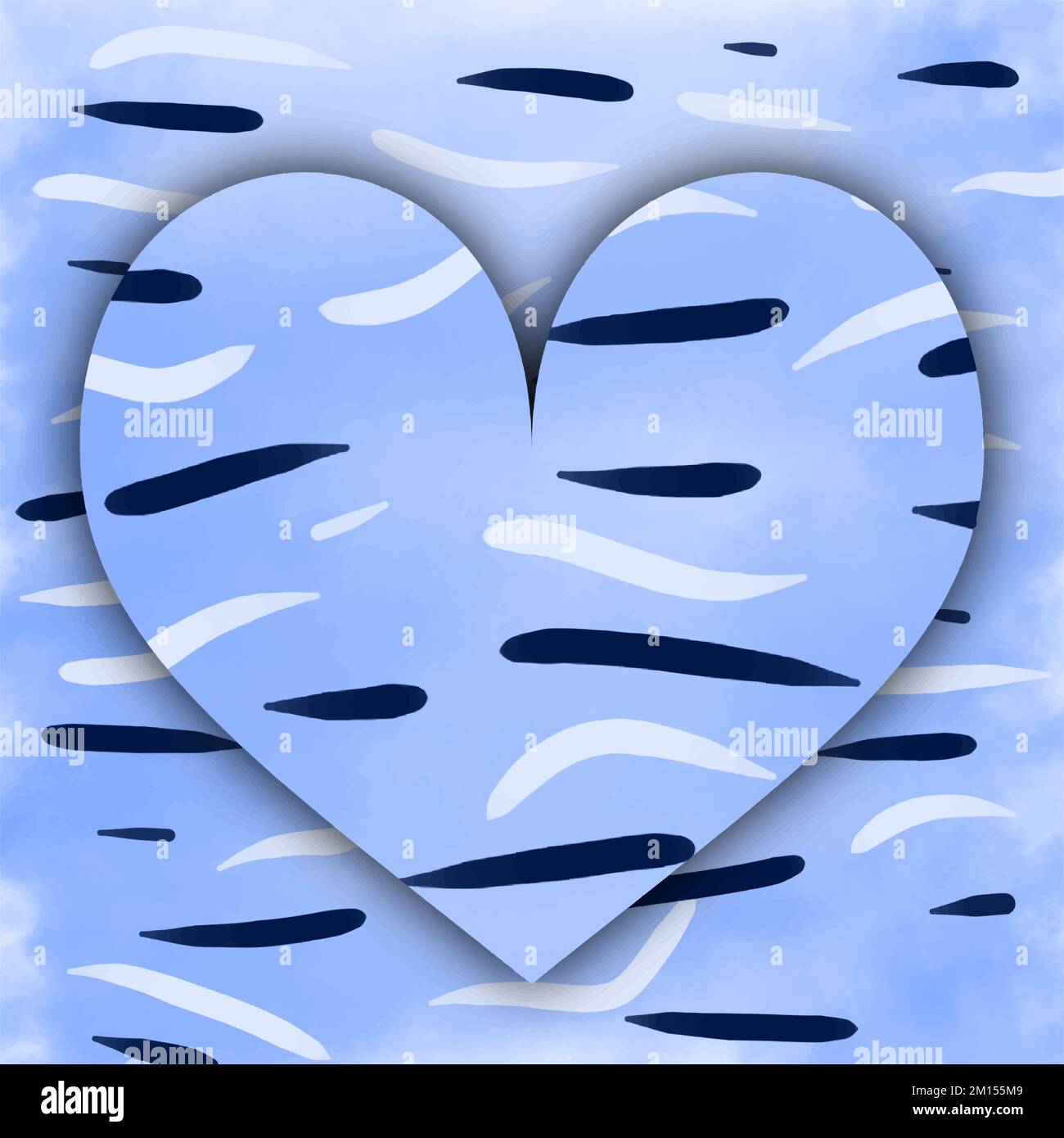 A vector design of a colorful postcard with patterns and space for text ...