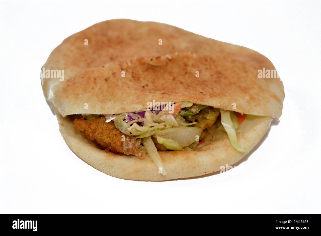Stuffed Falafel sandwich, a very popular and traditional Egyptian food ...