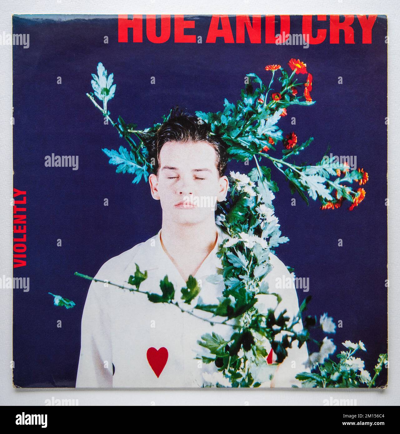 Picture cover of the 12 inch single version of Violently by Hue and Cry ...