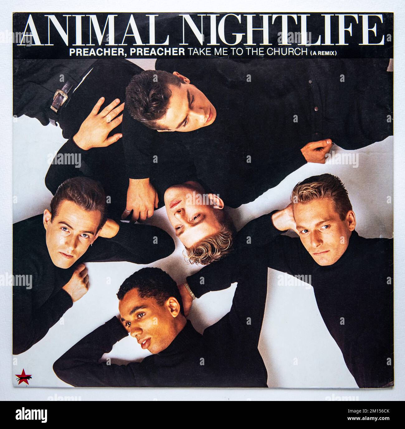 Picture cover of the 12 inch single version of Preacher, Preacher Take ...