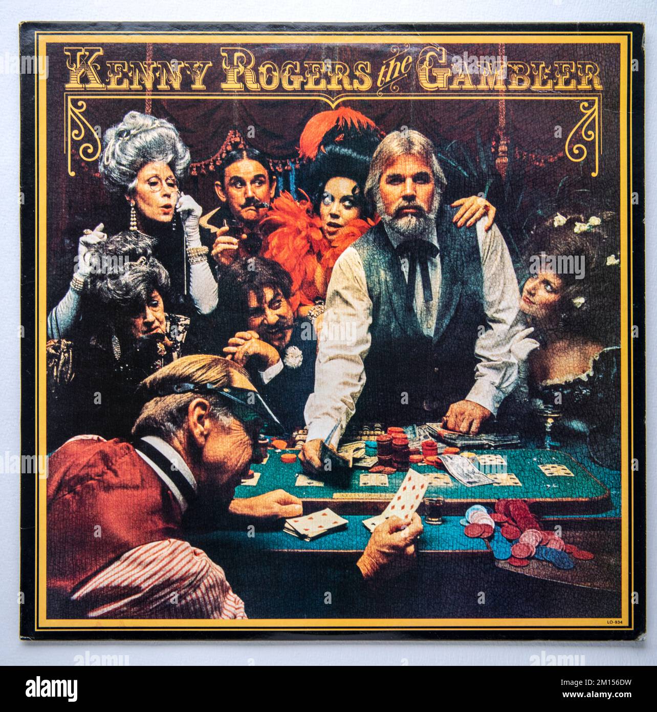 LP cover of The Gambler, the sixth studio album by Kenny Rogers, which ...