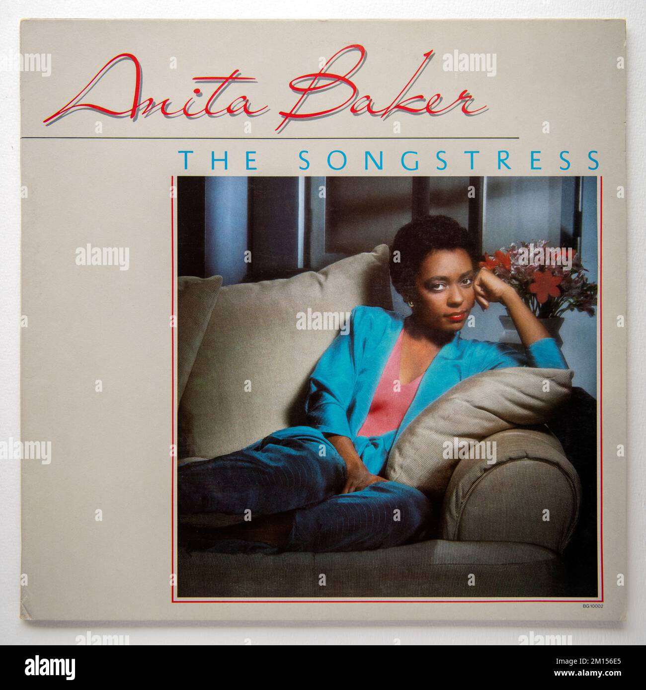 LP cover of The Songstress, the debut album by Anita Baker, which was ...