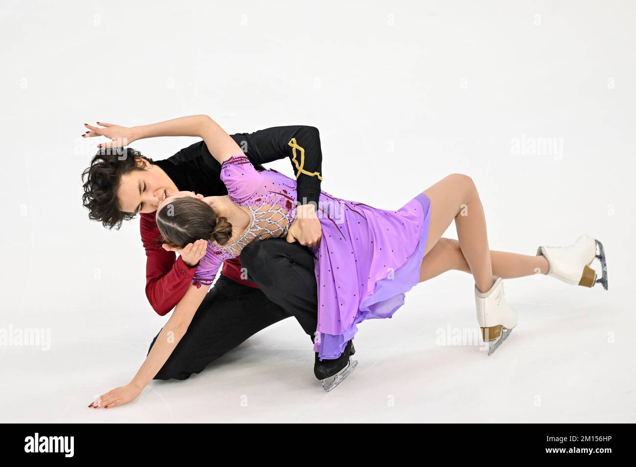 Darya GRIMM & Michail SAVITSKIY (GER), during Junior Ice Dance Practice ...