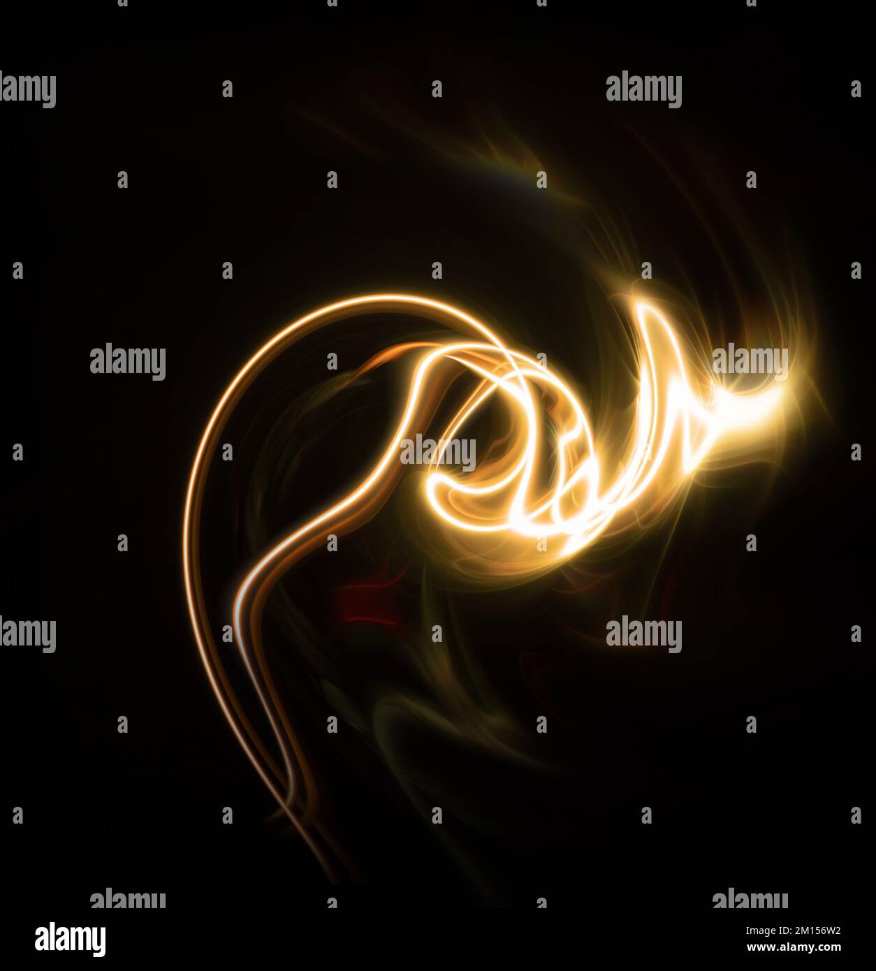 Beautiful orange light effect on black background Stock Photo - Alamy