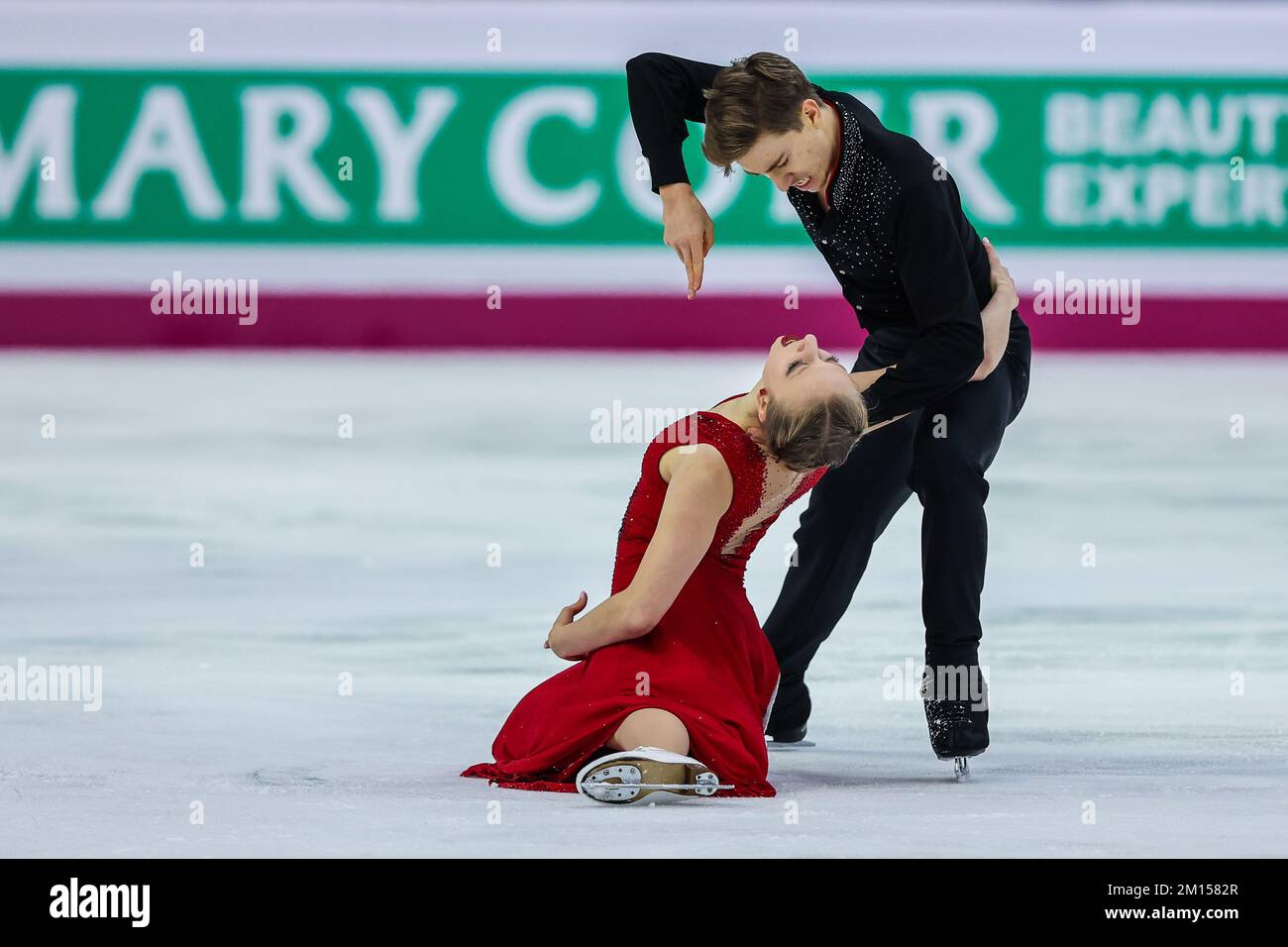 Katerina Mrazkova and Daniel Mrazek of Czech Republic compete during ...