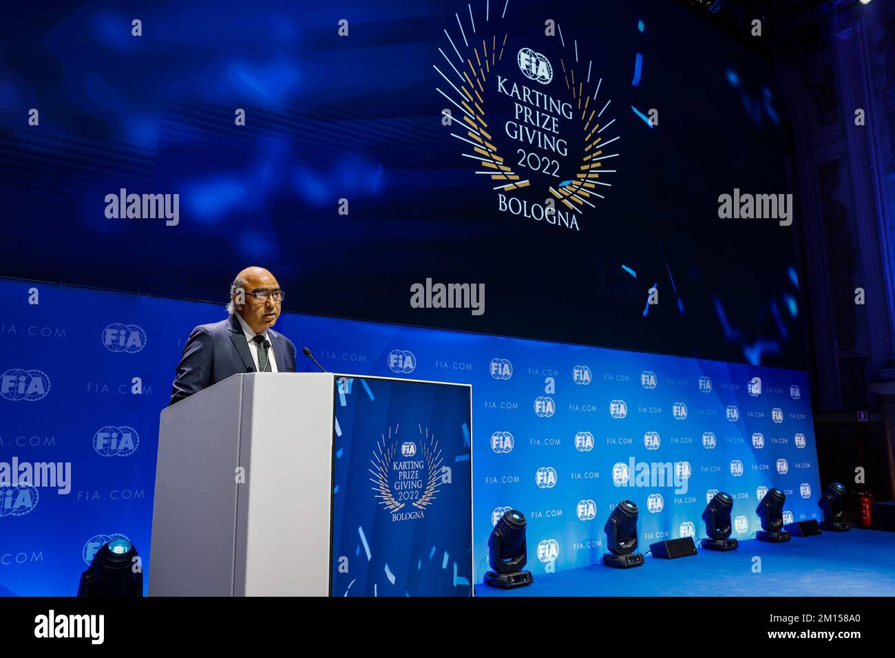 Bologna, Italy. 10th Dec, 2022. Fia Karting president Ebrahim Akbar ...