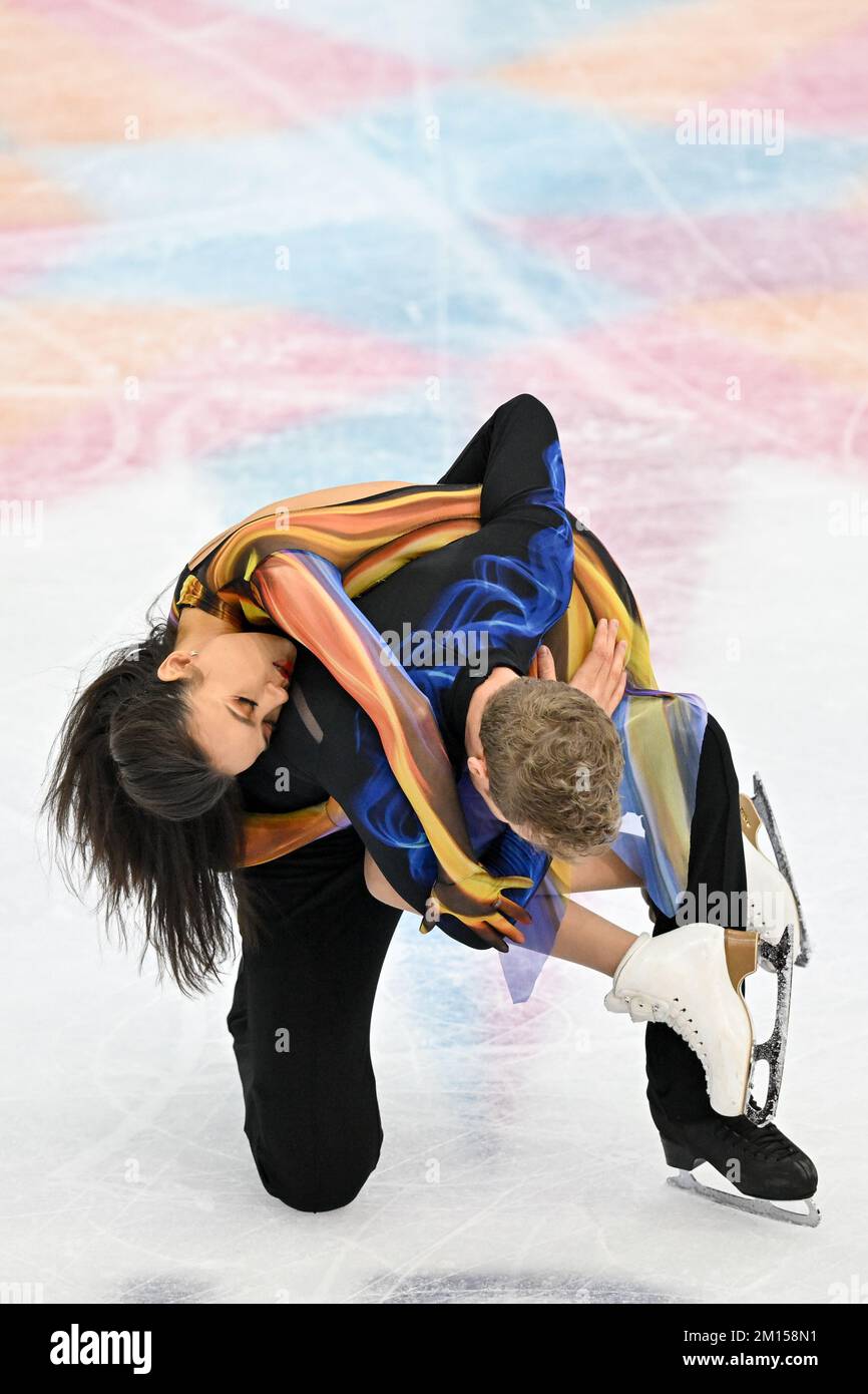 Madison CHOCK & Evan BATES (USA), during Senior Ice Dance Practice, at ...