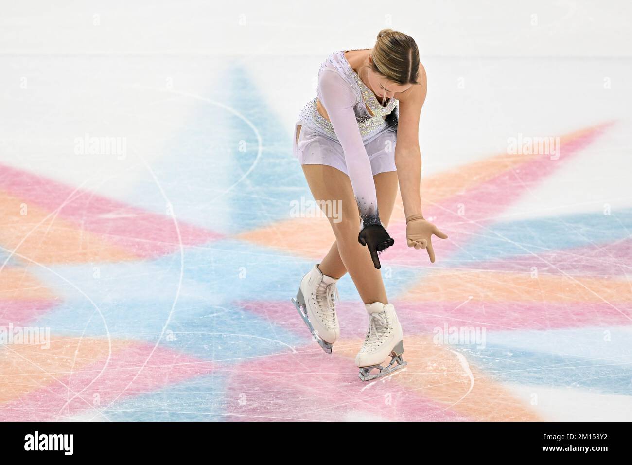 Loena HENDRICKX (BEL), during Senior Women Practice, at the ISU Grand ...