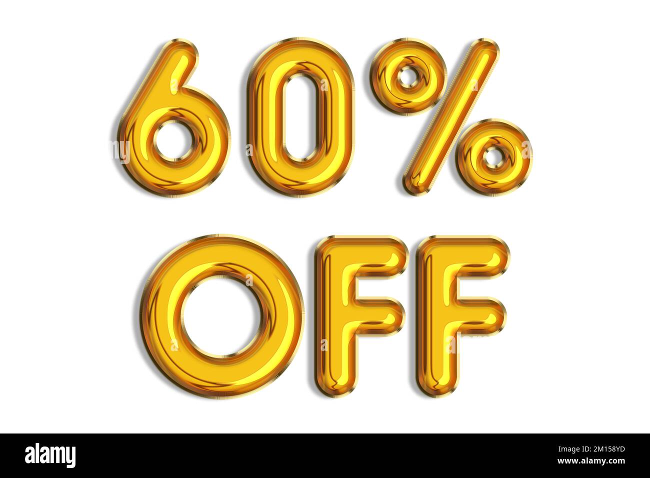 Gold balloon 60 Cut Out Stock Images & Pictures - Alamy