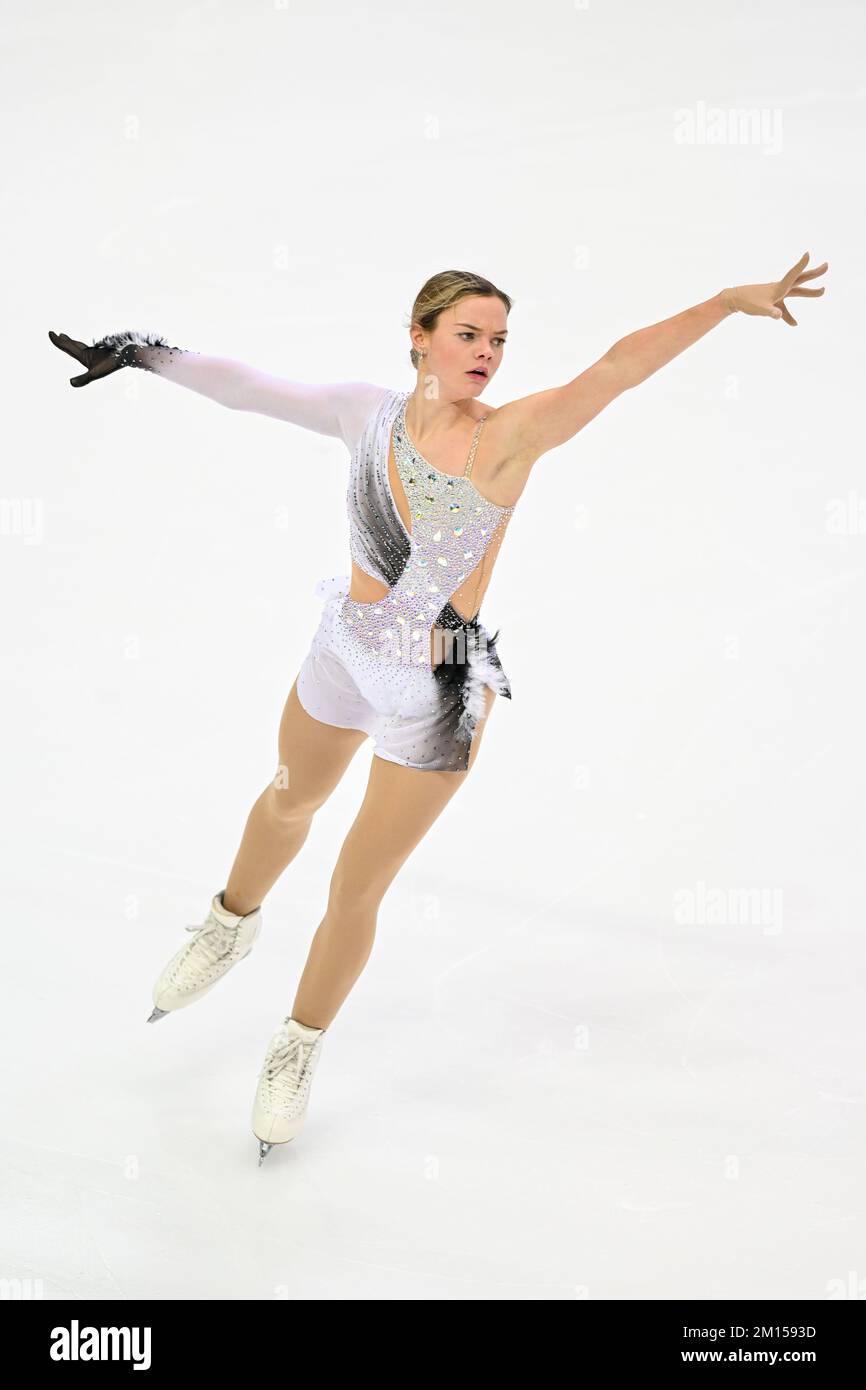 Loena HENDRICKX (BEL), during Senior Women Practice, at the ISU Grand ...