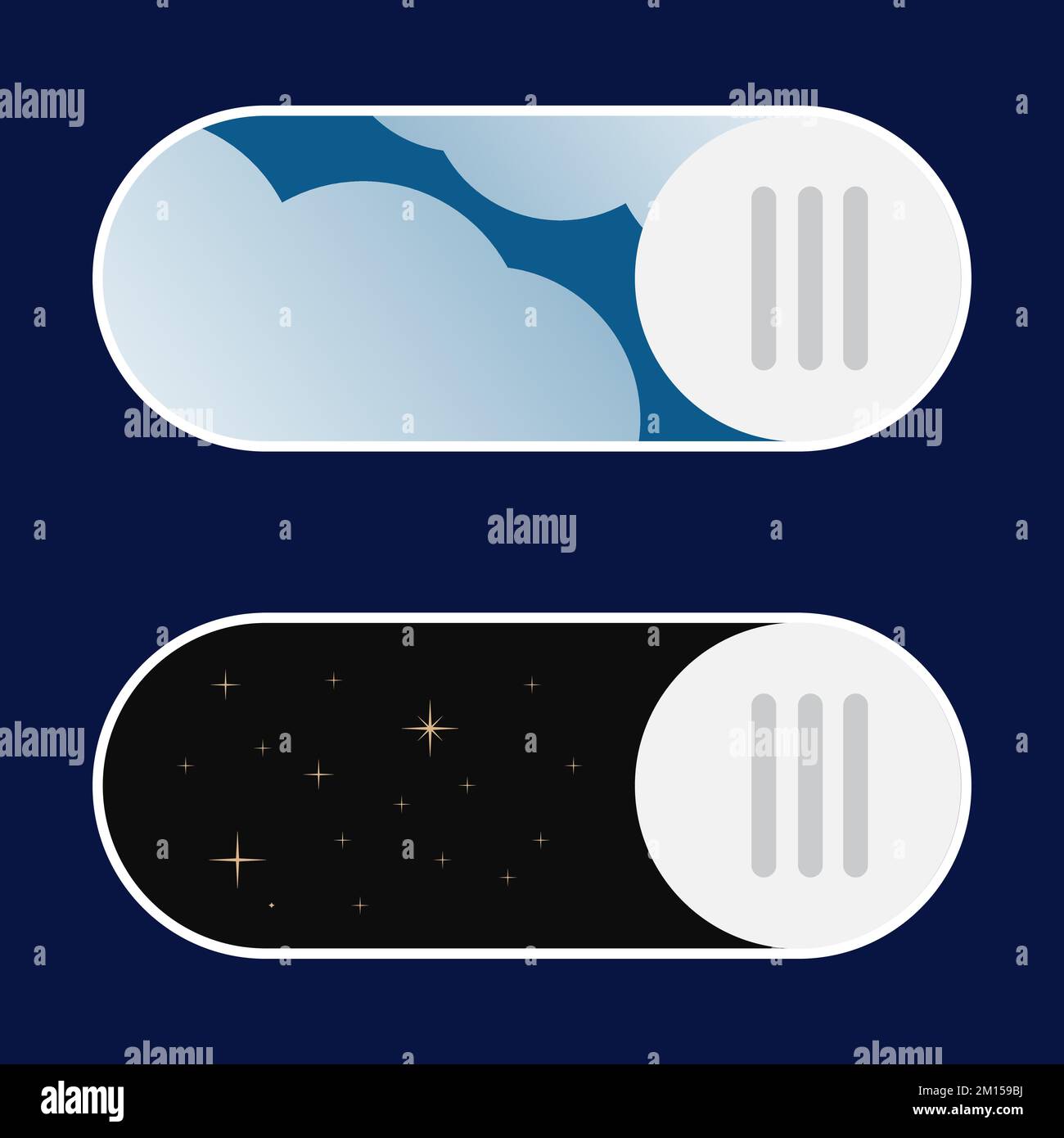 A pack of on and off toggle switch buttons, and day and night switch ...